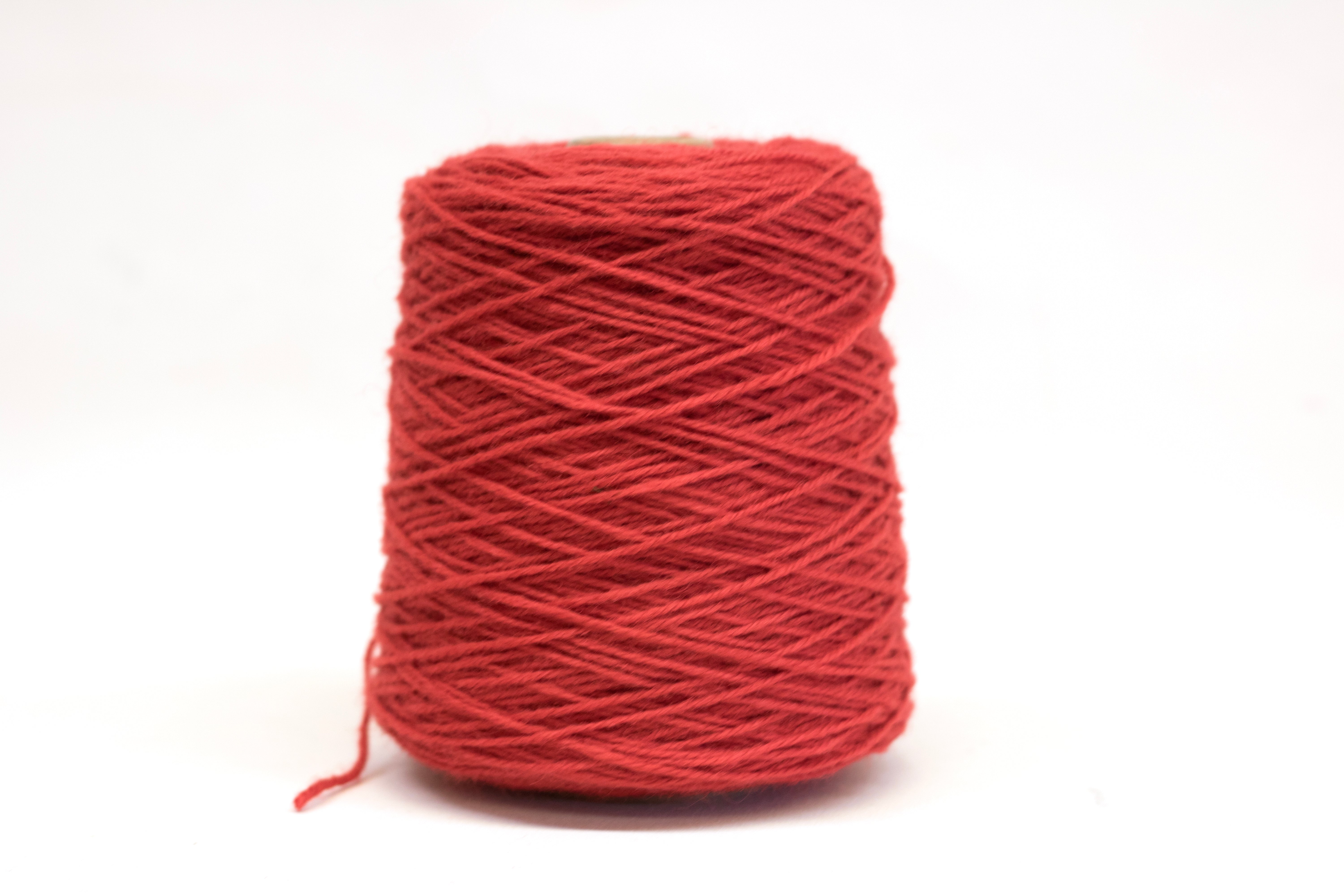 Red 100% rug wool on cone for tufting – Rug Makers Yarn